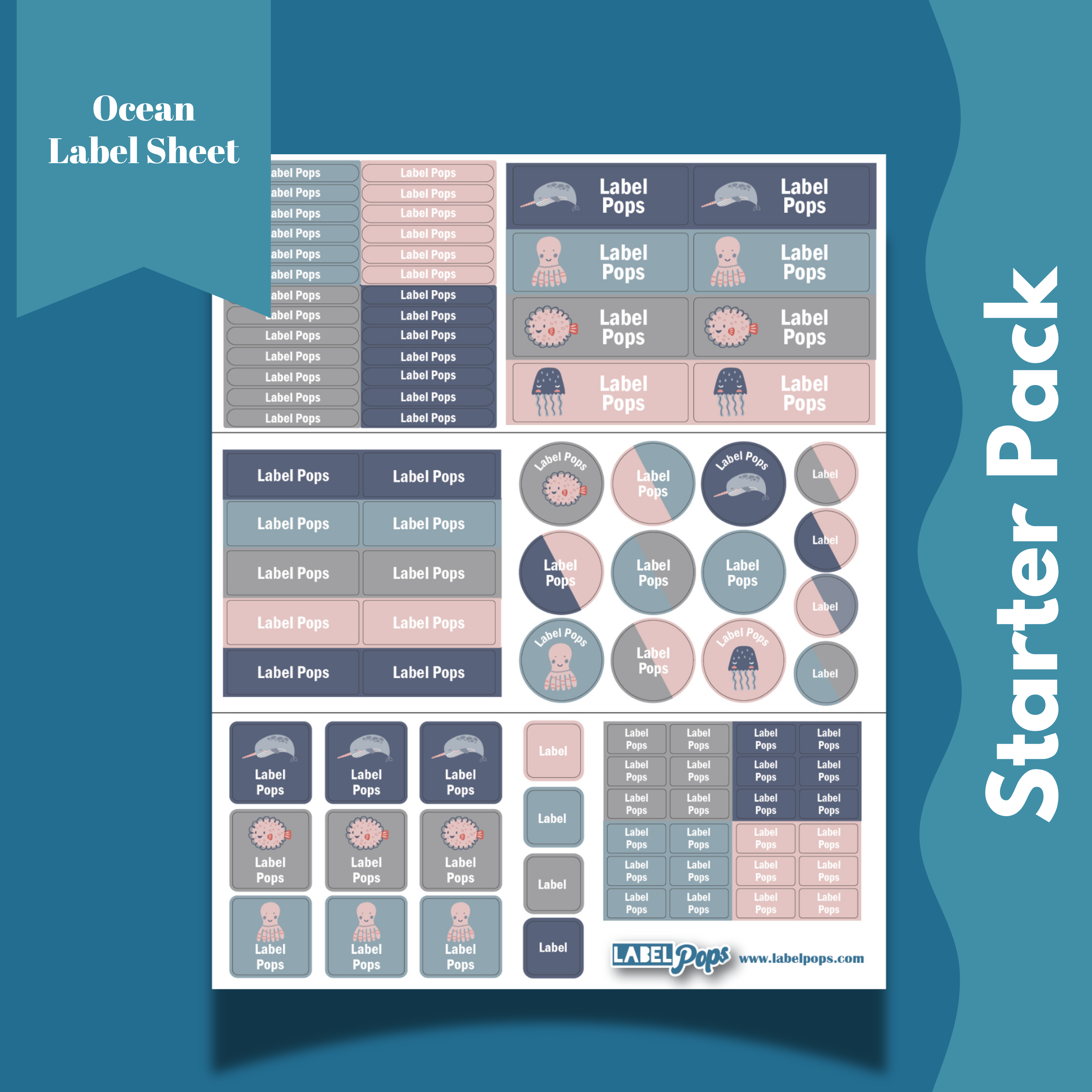 Ocean - Starter Pack – Label Pops